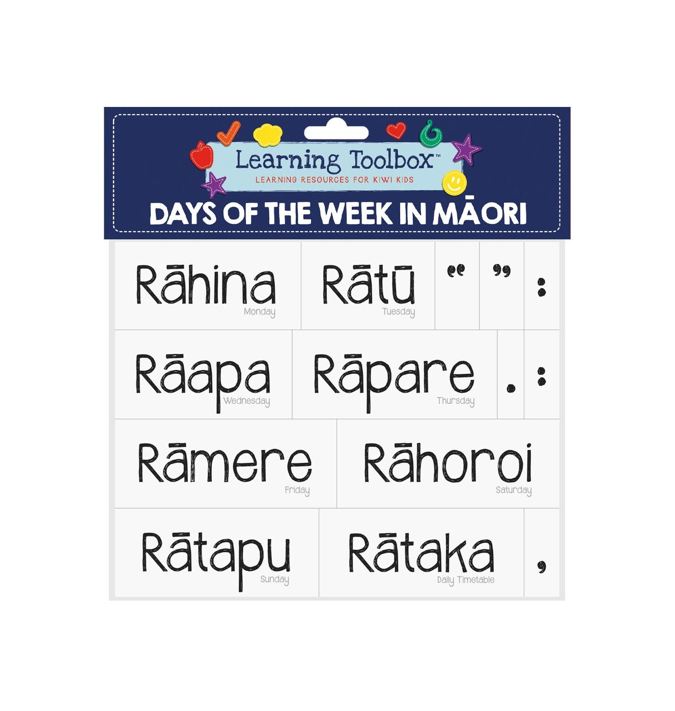Days of The Week Maori Magnets – Educational Essentials Ltd